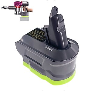 BTRUI [Upgrade] 3 in 1 for Dyson V6 V7 V8 Battery Adapter for Ryobi 18V ONE+ Battery, for Dyson SV03 SV04 SV09 DC62 DC59 SV10 V11 Vacuum Cleaner Converter (V6 V7 V8 Common)
