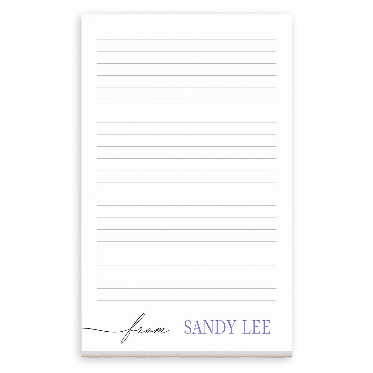 Stylish From Note Style Personalized Notepad - Custom Desk Pad - Writing Paper - To Do List Notepad
