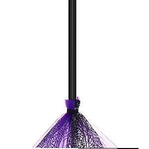 BinaryABC Halloween Witches Broom Plastic Witch Broomstick,Halloween Witch Decoration Props,Witch Costume Accessories,Halloween Supplies(Purple)