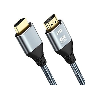 HDMI Cable 4K 60HZ 15 foot, High Speed 18 Gbps HDMI 2.0 Cable, HDR, HDCP 2.2/1.4, 3D, 2160P,1080P 28AWG HDMI Cord for UHD Samsung TV, Monitor, PS4/3, Xbox One