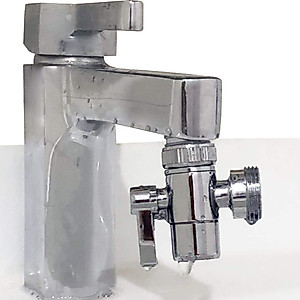 MISSMIN Sink to Garden Hose Diverter Faucet Adapter for Portable Washer/Dishwasher/Washing Machine,for Bathroom and kithcen