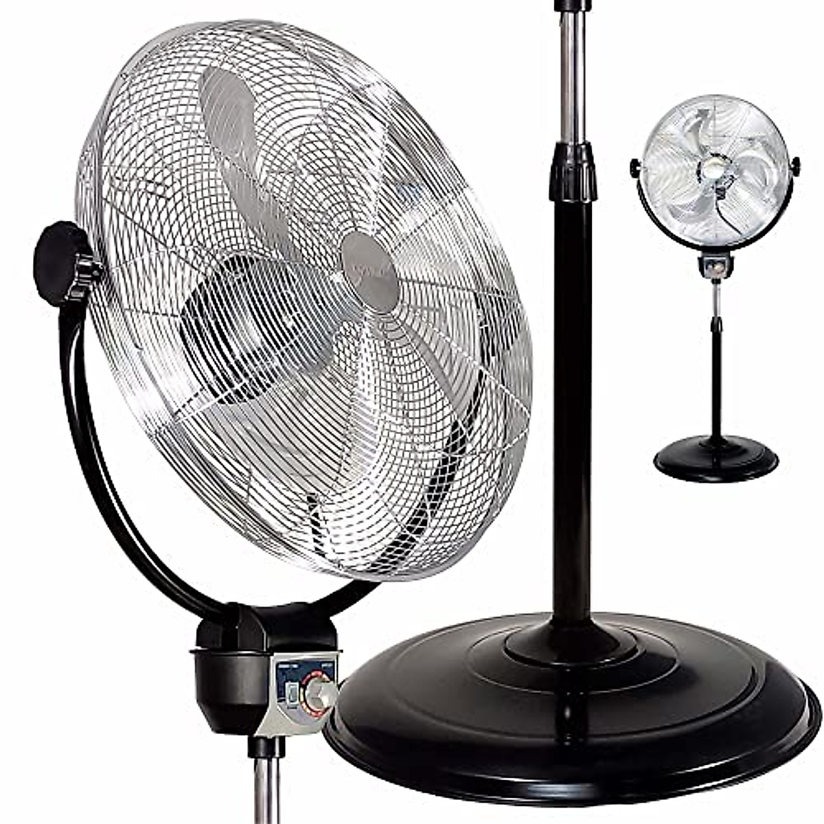 Optimus F-4205 20" Industrial Grade HV Oscillating Stand Fan