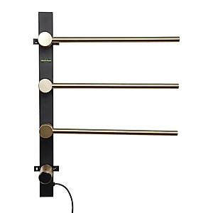 Heated Towel Rack, Space-Saving 3-Bar Towel Warmer, Warming Rod with Fast Heating for Hotels Swimming Centers Kitchens