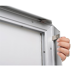 Displays2go LED Lightboxes for Wall Mount, Aluminum Construction – Silver Satin Finish, Polycarbonate Lens (LWND2X3672)