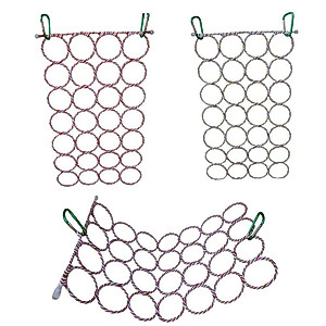 Bird Swing, Parrot Cage Toys,Swing Hanging Play with Mirror for Macaw African Greys Parakeet Cockatoo Cockatiel Conure Lovebirds Canaries (Bird Perch)
