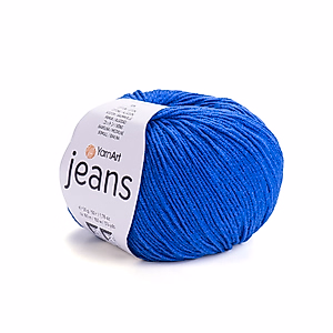 Yarn ArtYarnart Jeans Yarn, Amigurumi Cotton Yarn, Cotton Yarn Crocheting, Knitting Yarn, amigurumi Cotton Yarn, Turkish Yarn, 55% Cotton – 45% PAC (Poliacrylic) Color (47)