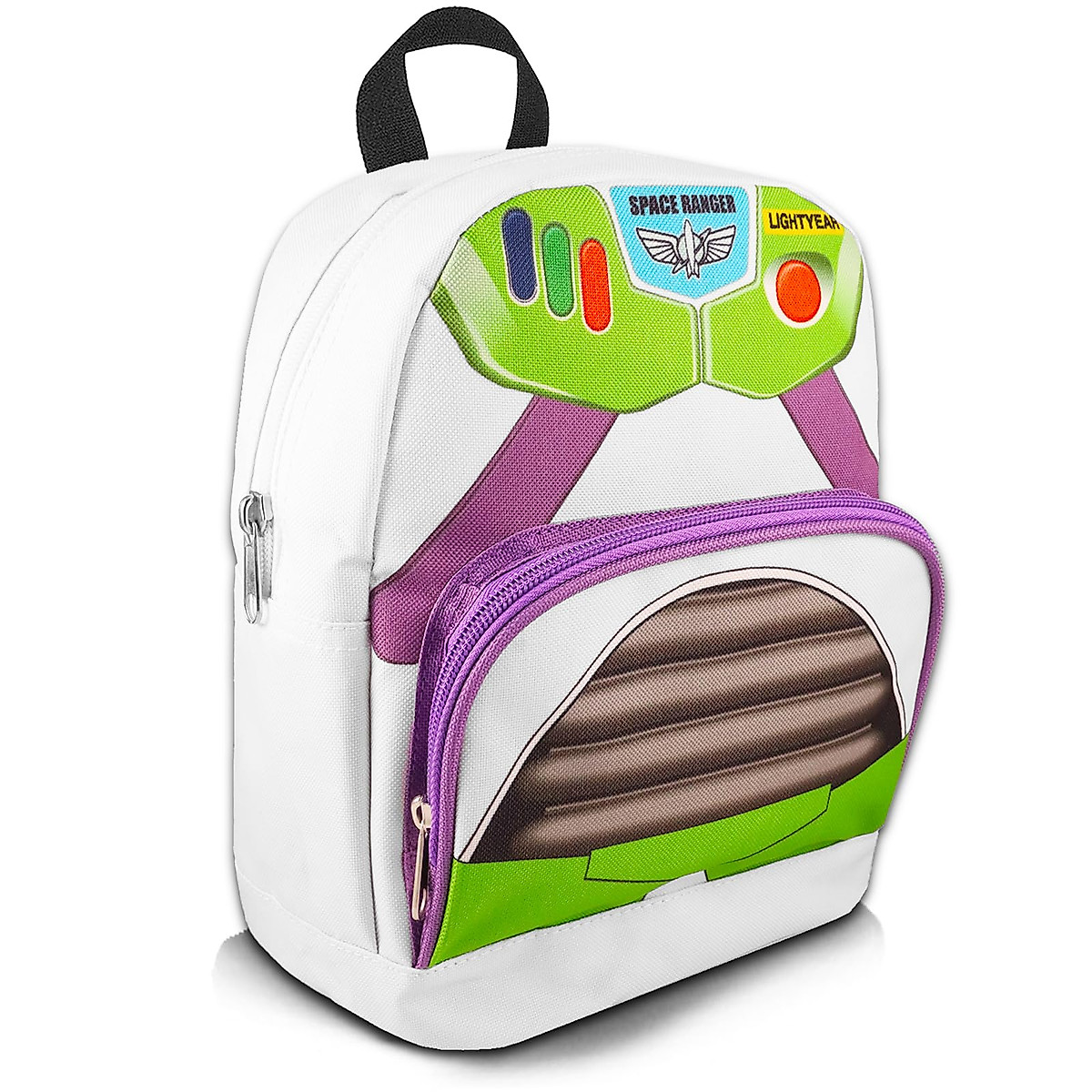 Disney Buzz Lightyear Mini Backpack for Women - 10” Canvas Toy Story Backpack with Front Pocket Plus Bookmark | Buzz Lightyear Backpack Purse Bundle