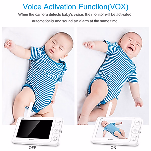 Sekery 5" 1080p Video Baby Monitor,Baby Registry Search