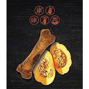 Wholesome Pride Natural & Healthy Pumpkin Highly Digestible Dog Chews, Large - 2 Pack