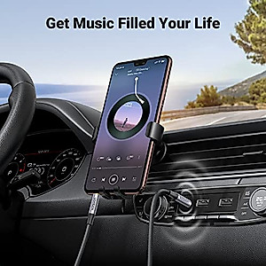 UGREEN 3.5mm Audio Cable Braided 4-Pole Hi-Fi Stereo TRRS Jack Shielded Male to Male AUX Cord Compatible with iPad, Samsung Phones, Tablets, Car Home Stereos, Headphones, Speaker, 3FT