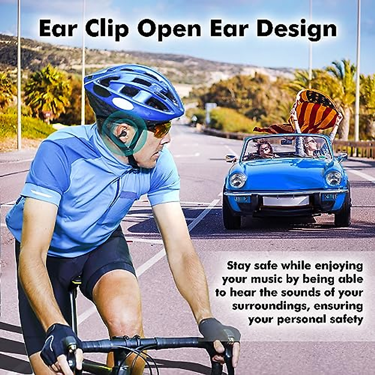 Mudtun Bone Conduction Earbuds for Small Ear Canals Open Ear Headphones Wireless Bluetooth IPX5 Waterproof Mini Light-Weight Workout Cycling Running Headphones with Charging Case Purple