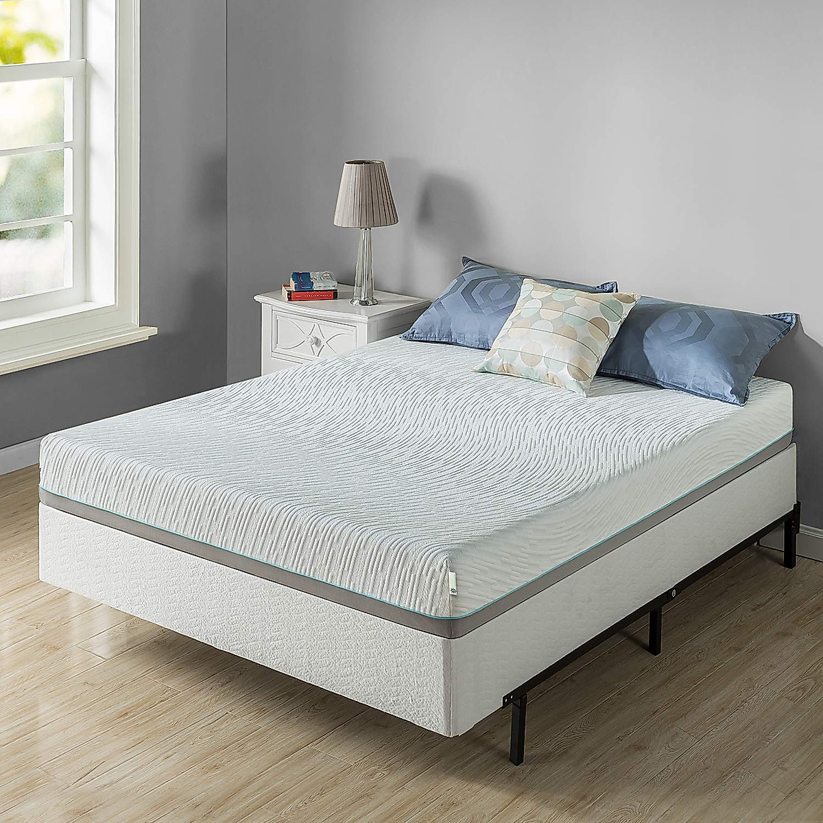 Zinus 8 Inch Green Tea Pressure Relief Memory Foam Mattress/Zoned Airflow Design/CertiPUR-US Certified/Bed-in-a-Box, Twin