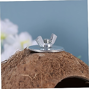 BUGUUYO Coconut Shell Nest for Birds Bird Toys Coconut House Nest for Parrots Bird Nest for Small Pets Bird House