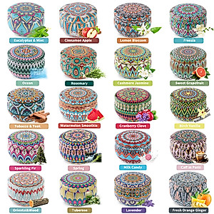 Scented Candles Gifts Set, 20 Pack Candles for Home Scented, Stress Relief Gifts for Women, 450H Lasting Burn Soy Wax Aromatherapy Candle Set for Birthday, Valentine's, Christmas, Mother's Day