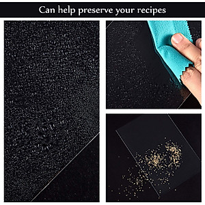 Recipe Card Protectors Kitchen Plastic Recipe Sheet Protectors Clear Recipe Page Protector (200, 5 x 3 Inch)