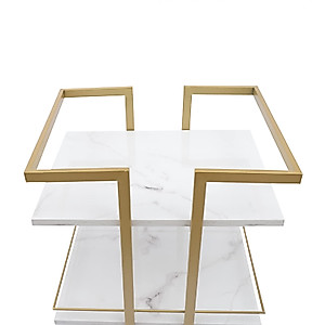 3 Tier Rolling Cart, Utility Manicure Trolley, Open Design Metal Storage Rolling Barber Cart for Kitchen, Living Room, Studio, Bedroom, Balcony, Universal Wheels with Lock