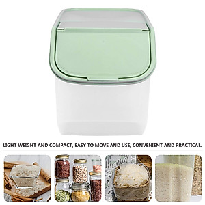 Pet Food Storage Containers Rice Storage Container Airtight Food Storage Bin with Lid Dry Food Cereal Container Dispenser Pantry Storage for Kitchen Green Food Storage Containers