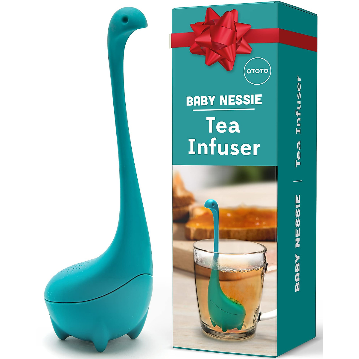 Cute Tea Infuser by OTOTO - Loose Leaf Tea Steeper, Tea Accessories, Tea Diffusers, Tea Infuser for Loose Leaf Tea, Tea Strainers, Cute Gifts, Tea Gift Set, Kitchen Gifts, Cooking Gadgets