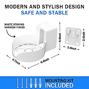 SONGCHEER-Router Shelf Wall Mount for Tp Link Deco X20 X50 X60 X55 Deco Mesh WiFi 6 WiFi Router Holder Stand Bracket Shelf Cable Organizer with Screw Mounting Kit (3Pack)