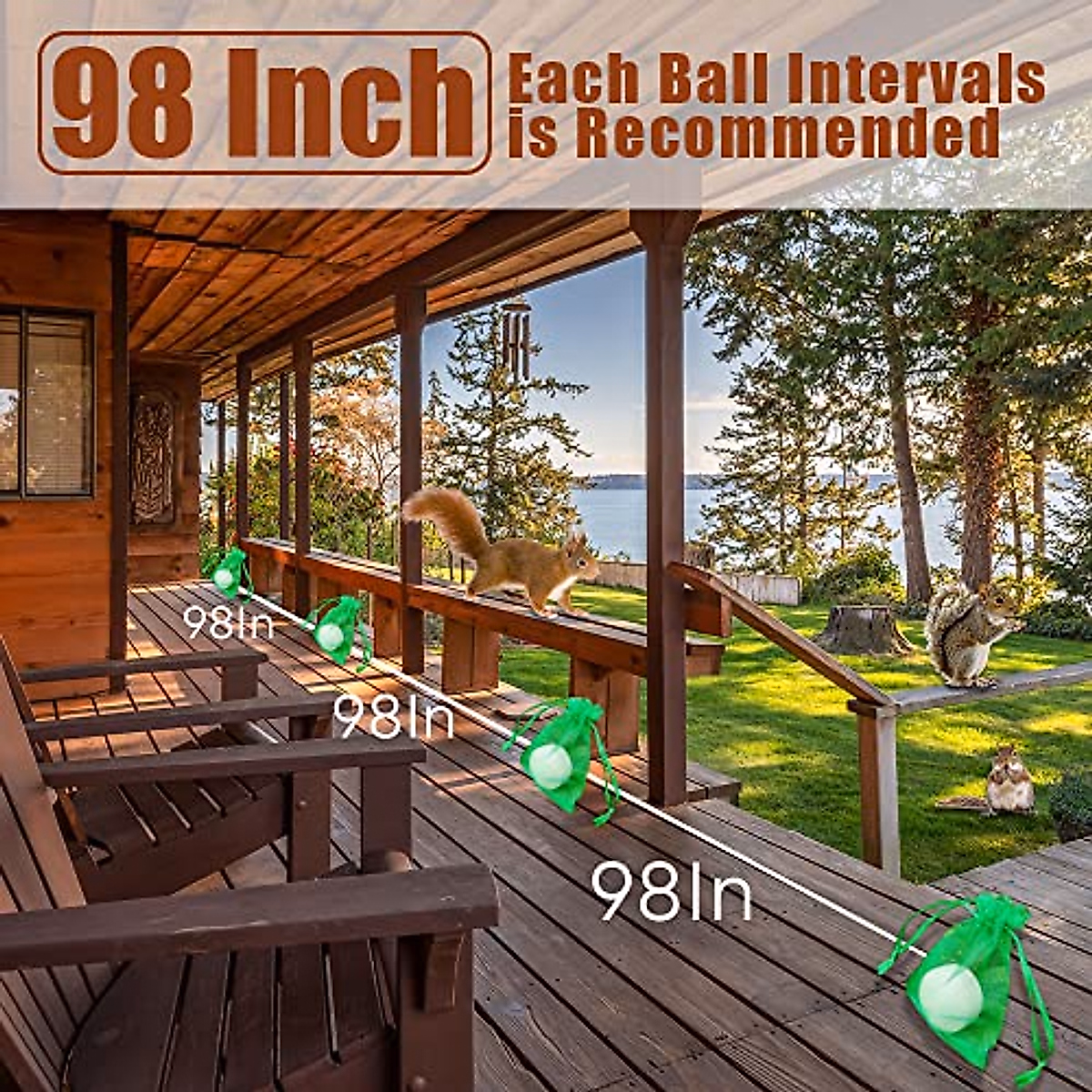 SEEKBIT 10 Pack Squirrel Repellent | Chipmunk Rodent Mice Repellent | Yard, Outdoor, Indoor, Attic, Garden Squirrels Deterrent | Car Engines Under Hood Animal Repeller | Waterproof Long Lasting, Bags