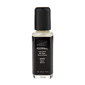 Mehron Makeup Tooth FX with Brush for Special Effects, Halloween, Movies (.25 oz) (White)