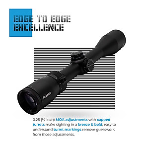 Prazen Optics Ridgesite Riflescope, Second Focal Plane, Fully Multi Coated Lens', IPX7 Waterproof, Capped Turrets, Premium Quality Scope (MDR Reticle, 3-9x40)…