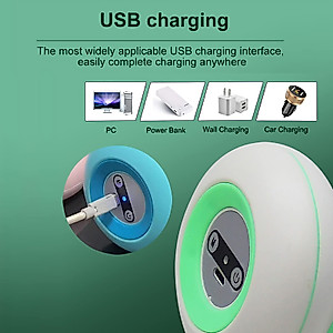 AEVEONE Upgrade 2.0in*4.5in - Mini Electric Handheld Massager Wand, Powerful 6 Speed Vibration Modes,Cordless Handheld and Portable,Suitable for Shoulder,Neck and Back Massage-Blue