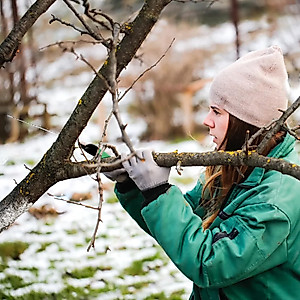 PAXLINSEN Stainless Steel Garden Knife with 11" Blade with New Handle, Double Side Utility Sod Cutter Lawn Repair Garden Knife with Nylon Sheath (GREEN)