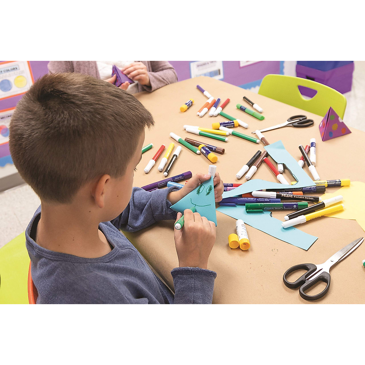 Tru-Ray Construction Paper Bundle - Color Wheel Assortment (144 Sheets) + Black Construction Paper (50 Sheets)