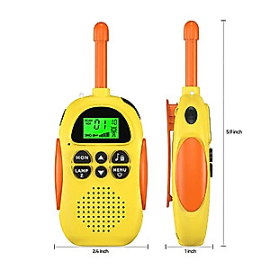 Walkie Talkies for Kids: 2 Pack Rechargeable Kids Walkie Talkies, Long Range 22 Channels 2 Way Radio Kids Christmas Birthday Outdoor Camping Fun Toy Gift for 3-12 Year Old Boys Girls