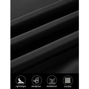 COOFANDY Varsity Jackets For Men Fashion Light Weight Bomber Jackets Windbreaker Waterproof Black