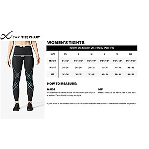 CW-X Women's Stabilyx Joint Support Compression Tight, Black, XX-Large