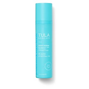 TULA Skin Care Secret Solution Pro-Glycolic 10% pH Resurfacing Toner - Face Toner to Gently Exfoliate and Hydrate Skin, with Proprietary Blend of Probiotics and Glycolic Acid, 2.7 oz.