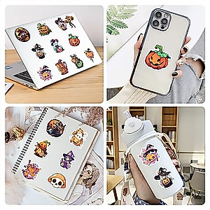 Halloween Stickers for Kids, 100PCS Waterproof Vinyl Stickers for Water Bottles, Notebooks, Laptops, Phone Cases, Decorative Gifts for Teen Girls