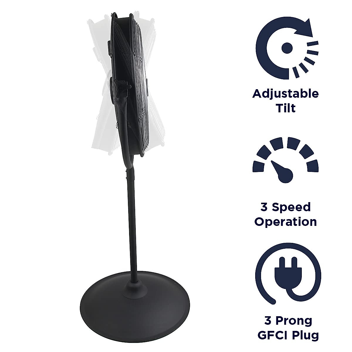 MaxxAir HVPF 20-Inch OR Pedestal Fan