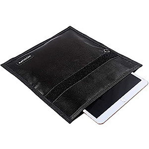 Faraday Bags 9.8 x 11 Inches, Fireproof & Waterproof Faraday Cage, Faraday Key Fob Protector, Cell Phone Signal Jammer, Car RFID Signal Blocking, Anti-Theft Pouch