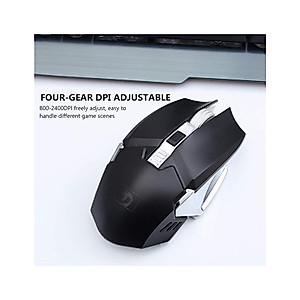 HHWKSJ Gaming Keyboard and Mouse Combo,LED Rainbow Backlit USB Wired Computer Keyboard 104 Key,Spill-Resistant Design,Ergonomic Wrist Rest Keyboard Mouse Set for Windows PC Gamer. (Color : A)