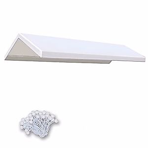 Strong Camel 10 x 20-Feet Carport Replacement Top Canopy Cover for Tent Outdoor Canopy Garden Gazebo Garage Shelter Cover with Ball Bungees White (Only Cover, Frame is not Included)