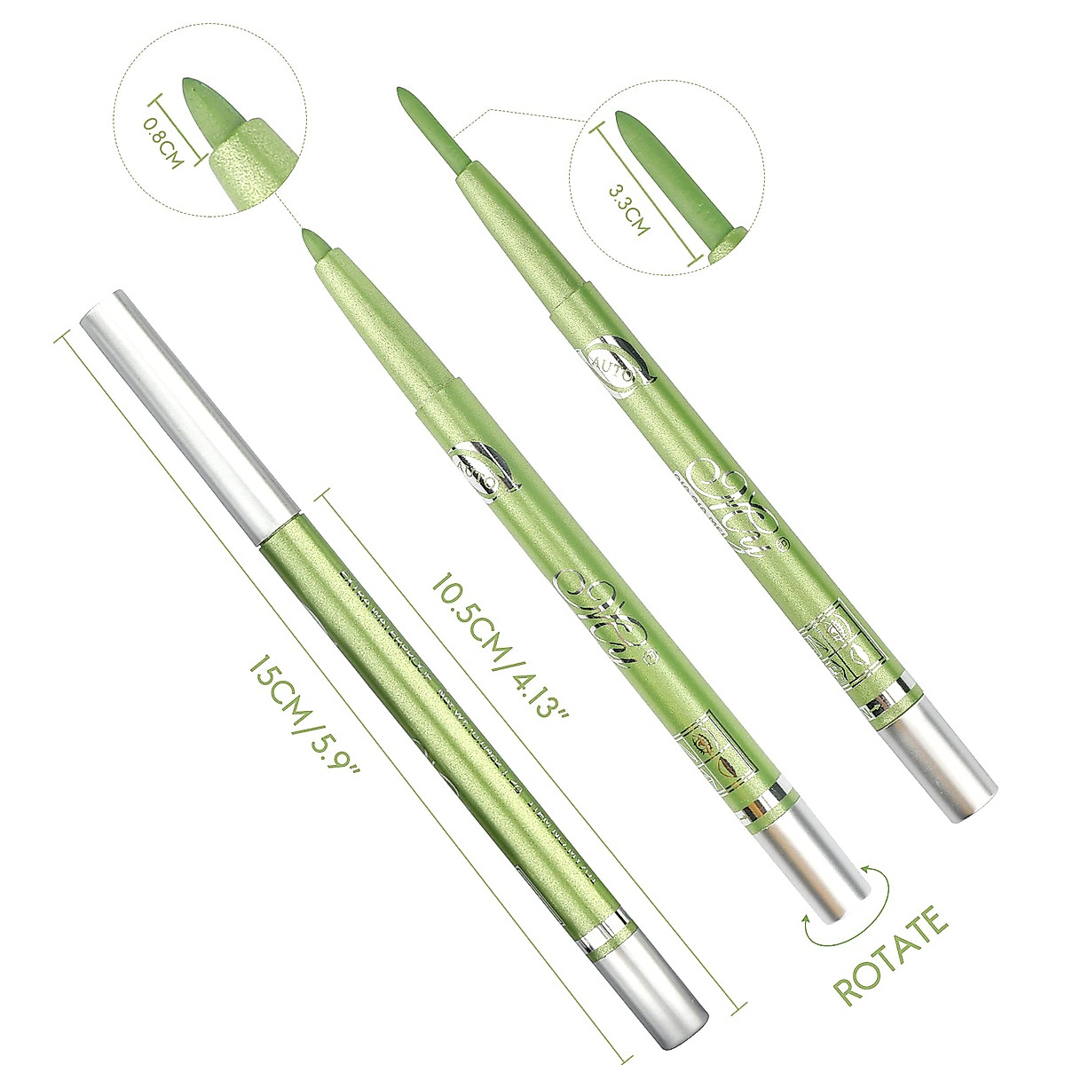 G2PLUS 12 PCS Colorful Eyebrow Pencil, Colored Eyeliners, Colorful Liquid Eyeliner for Eyebrow, Lip Liner Pencil Pen Makeup Cosmetic Set Kit Tool Waterproof