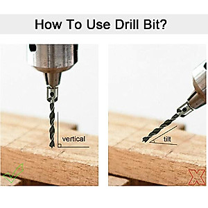 Utoolmart 4 in 1 Countersink Drill Bit Set, 3mm 4mm 5mm 6mm Quick Change Drill Bit with One Hex Key, Adjustable Carpentry Reamer Plated for Wood DIY, HSS