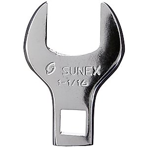 Sunex 97734A 1/2" Dr. 1-1/16" Jumbo Crowfoot Wrench CRV, Alloy Steel