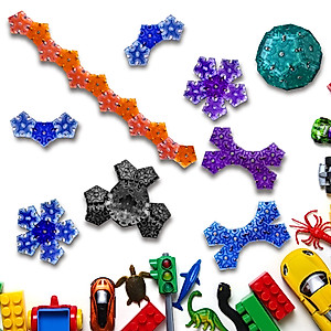 YowellGo Magnetic Fidget Sphere, 12 PCS Magnet Fidget Toys Tiles Soccer Puzzle Balls Building Blocks, Stress Relief Desk Toy Hand Toy Gift for Teenager Adult Man Woman(Red)