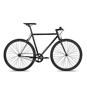 6KU Fixed Gear Single Speed Urban Fixie Road Bike, Slate XL/58cm