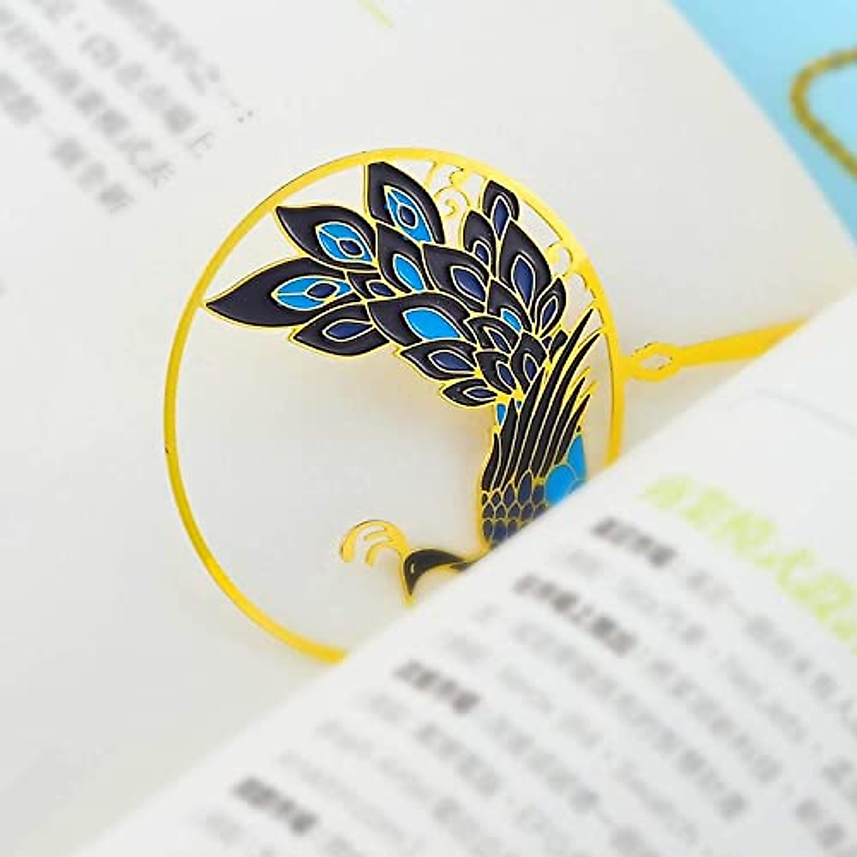 YHDCL Bookmarks Reading Page Markers Tassel, Peacock Creative Bookmark Chinese Style ClassicalBookmark Exquisite Crafts The Best Gift for Readers Women and Children Page Markers