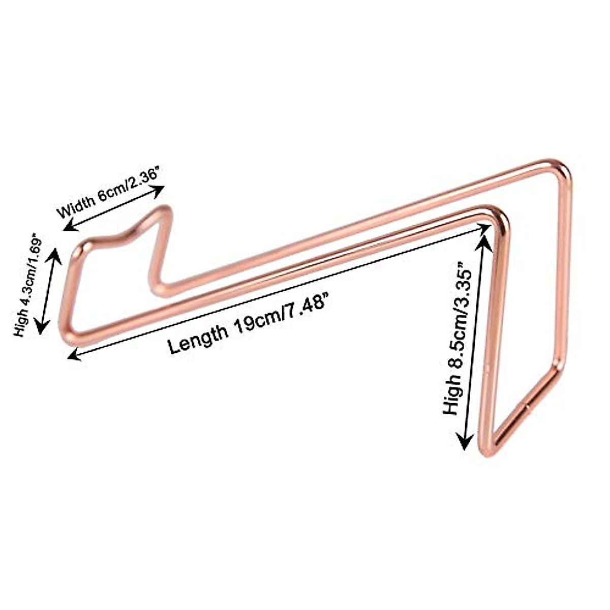 CdyBox Creative Metal Red Wine Rack Single Wine Bottle Holder Rack Display for Home Living Room Wine Rack (Rose-Gold)