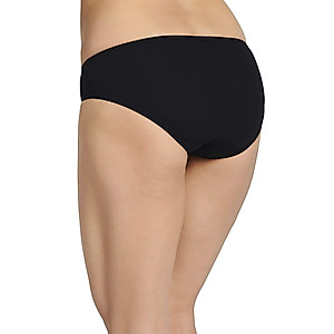 Jockey Women's Underwear Elance Bikini - 3 Pack, Grey Heather/Charcoal Heather/Black, 6