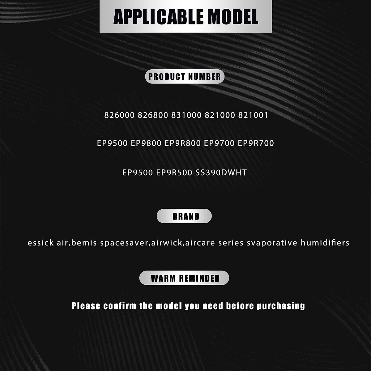 Upgraded 1043 Super Wick Humidifier filter Replacement EP9500 EP9700 EP9800 EP9R500 EP9R700 EP9R800 821000 826000 831000 Compatible with Bemis Spacesaver Humidifier-1 WEEK FREE TRIAL