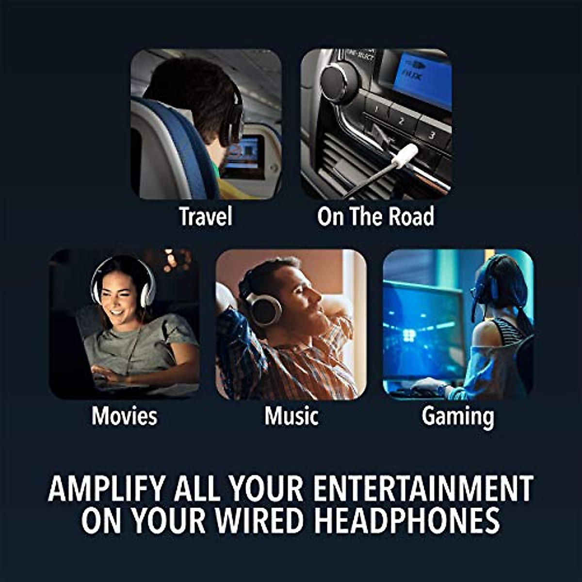 HELM DB12 AAAMP Mobile Headphone Amplifier, THX AAA Technology, Analog Amplifier, 12 dB Signal Boost,+6 dB Bass Boost, THX Certified, Male 3.5mm to Female 3.5mm Audio Jack, Studio Sound On The Go