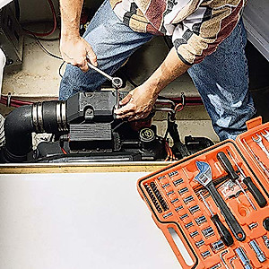 Great Neck MS125 125-Piece Marine Tool Set, Versatile Boat Tool Kit, Water Resistant Marine Tool Kit Case, Emergency Marine Tool Kit For Boats, Chrome Plated