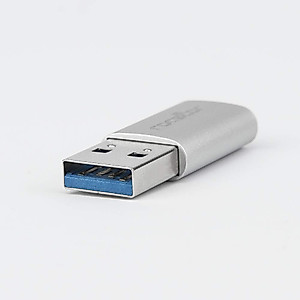 Rocstor USB Data Transfer Adapter - Type C Female USB - Type A Male USB - White Male Adapter White